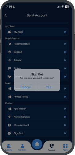 How do I sign out of my Senit account? - Senit