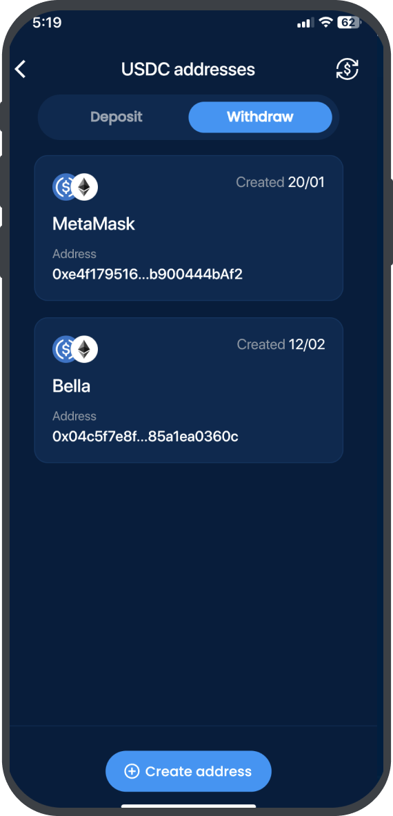How do I send USDC to a deposit address? - Senit